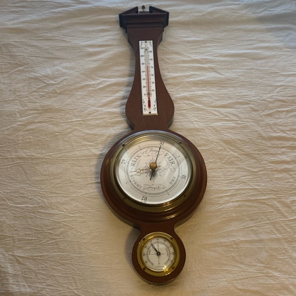 Airguide Instrument Company | Wall Decor | Vintage Solid Mahogany ...